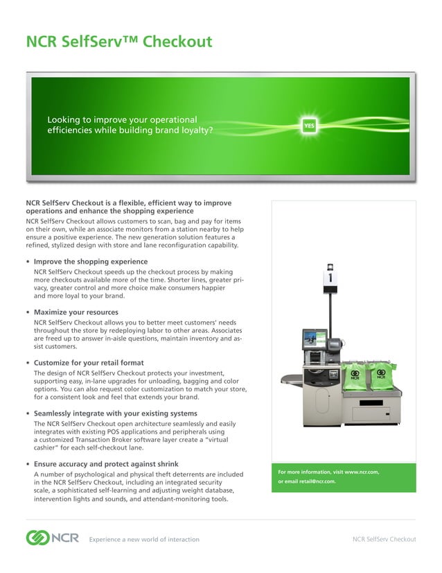 Selfserv Checkout Ds | PDF