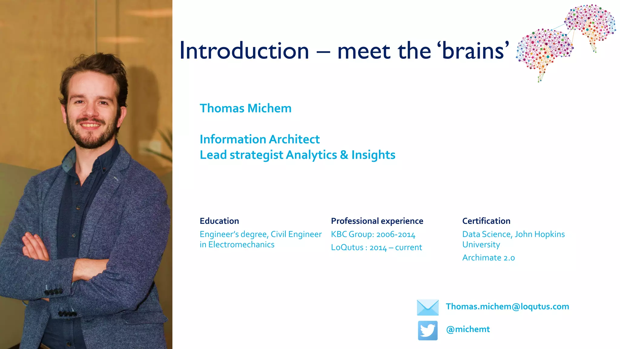 Self-Service Analytics Framework - Connected Brains 2018 | PPT