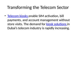 The Future of Automation: How Self-Service Kiosks Are Transforming Industries | PPTX