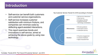 Digital Self Service Trends & Innovations | PPT