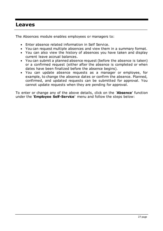 Oracle EBS R12 Self service user manual | DOC | Human Resources | Business