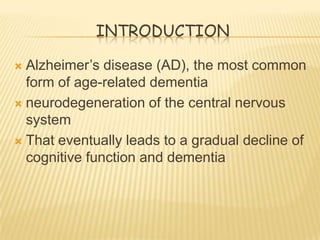 Alzheimer’s disease | PPTX