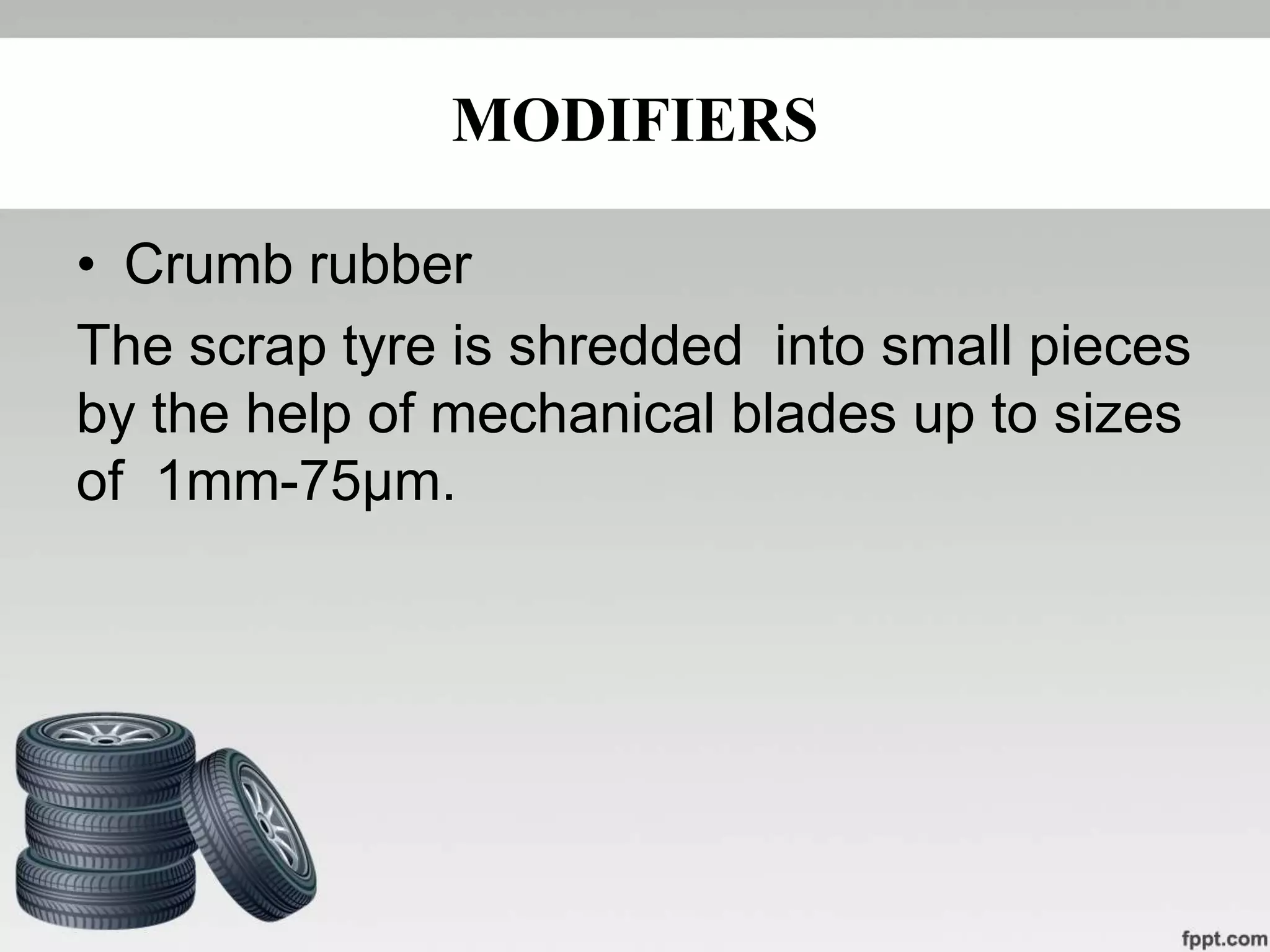 Crumb Rubber Modified Bitumen (CRMB) | PPTX