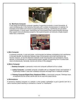 Computer science class 11th, kseeb notes | PDF