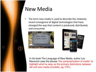 Old Media vs. New Media | PPTX