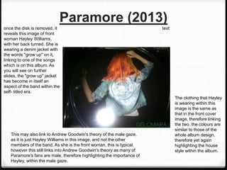 Paramore Self Titled digipak analysis | PPT