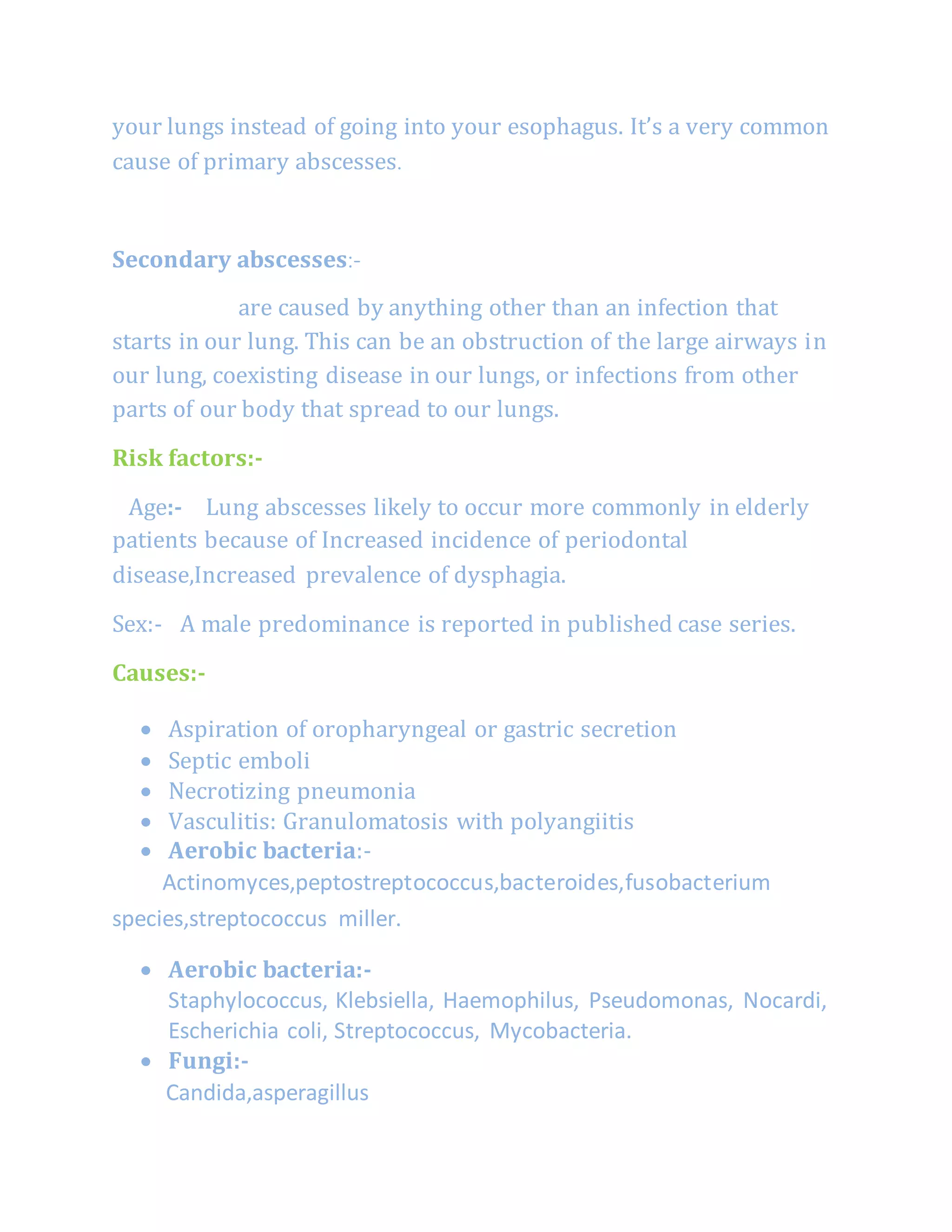 lung abscess | DOCX