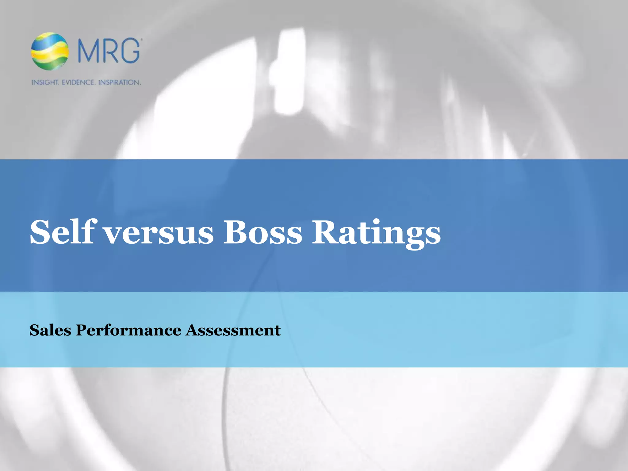 SPA: Self vs Boss Ratings | PPTX