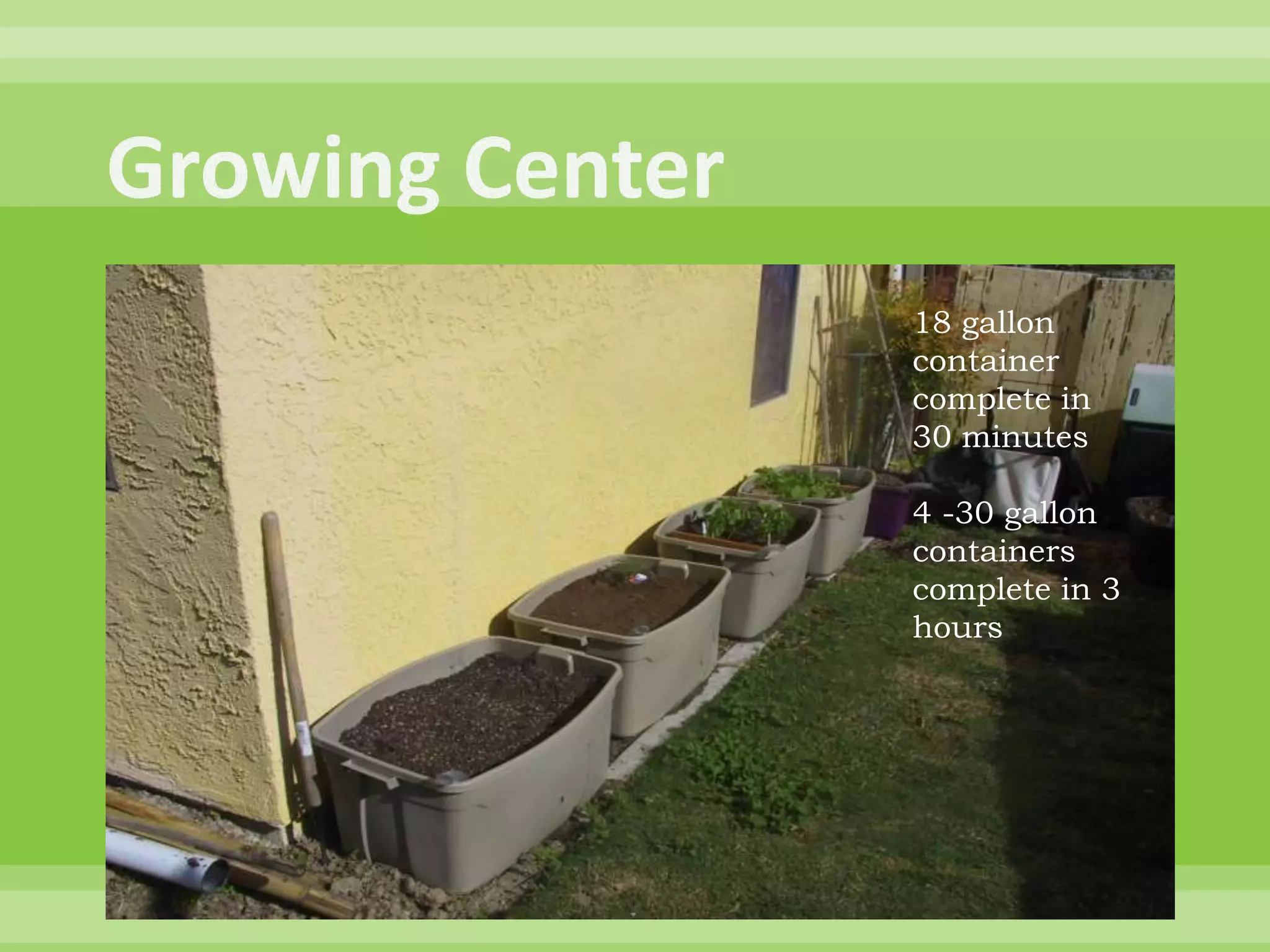Self watering growing containers | PPT