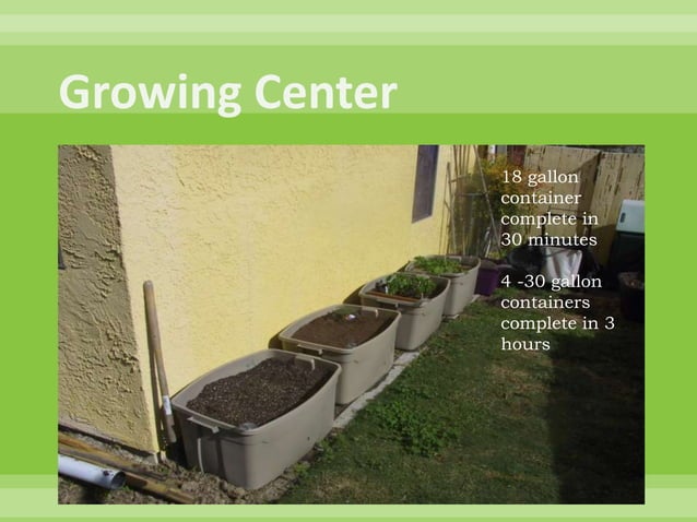 Self watering growing containers | PPT