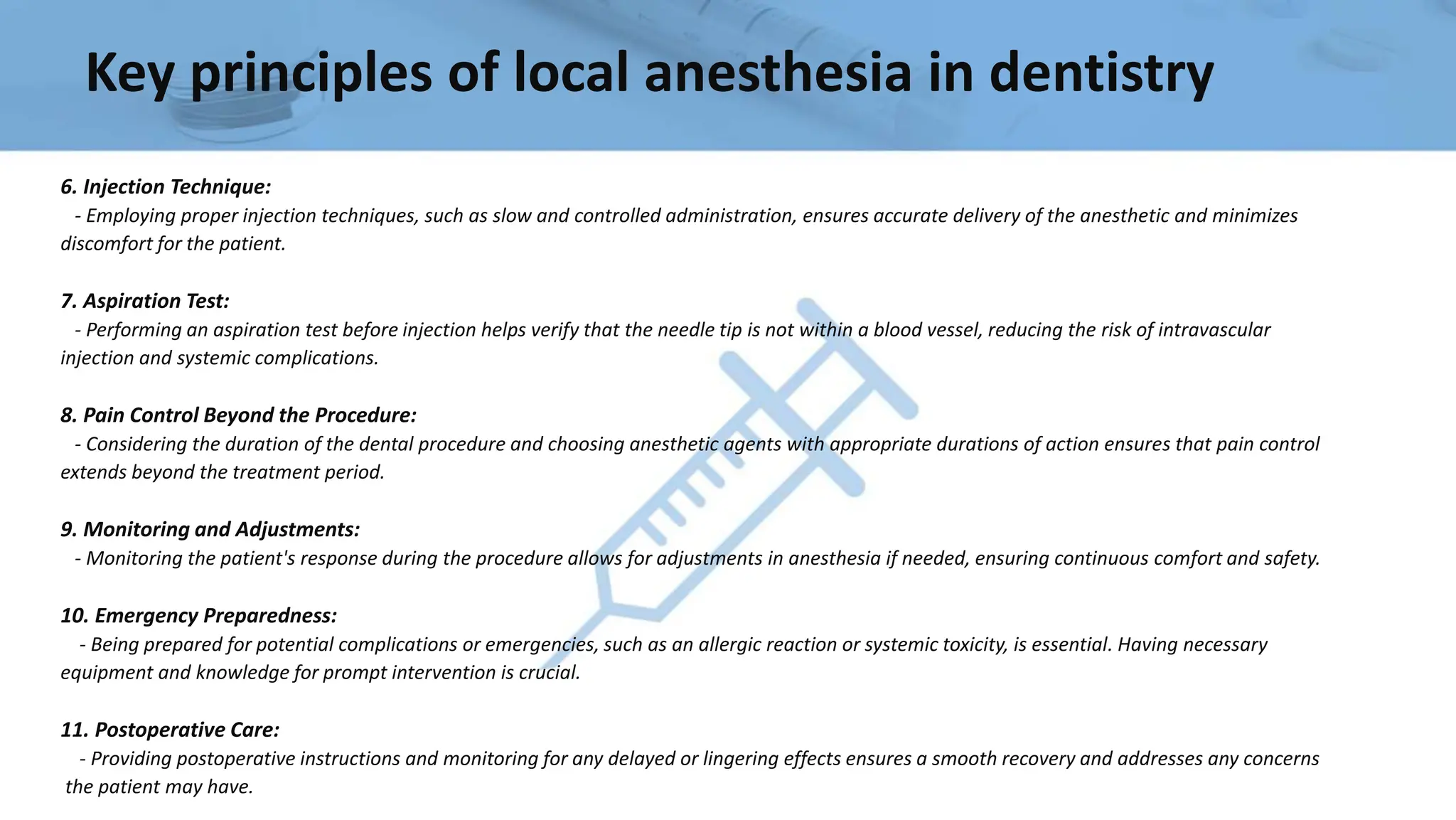 local anesthesia in dentistry terms and indications | PPT