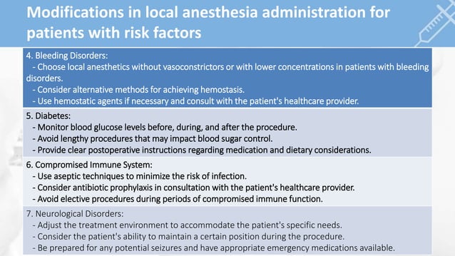 local anesthesia in dentistry terms and indications | PPT