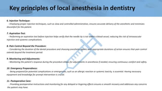 local anesthesia in dentistry terms and indications | PPT