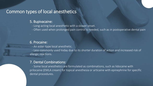 local anesthesia in dentistry terms and indications | PPT