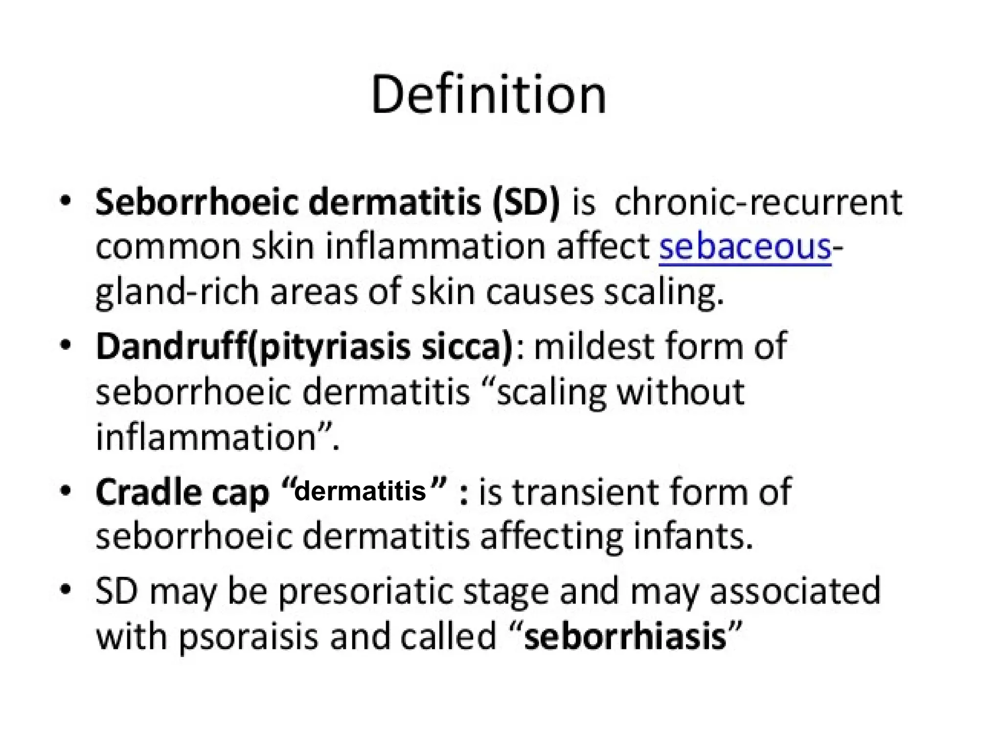 Seborrheic dermatitis | PPT