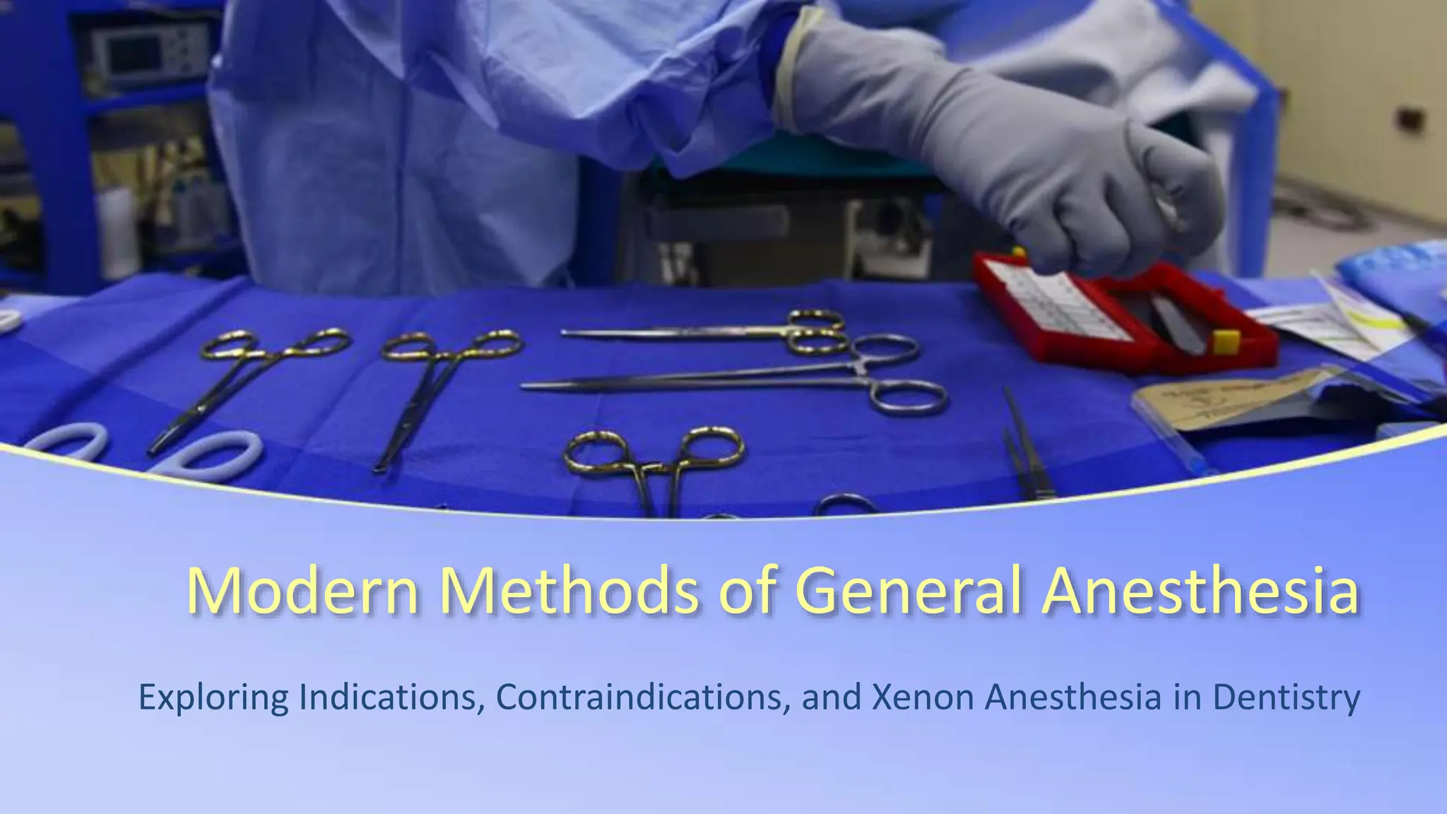 modern methods of general anesthesia by xenon | PPTX