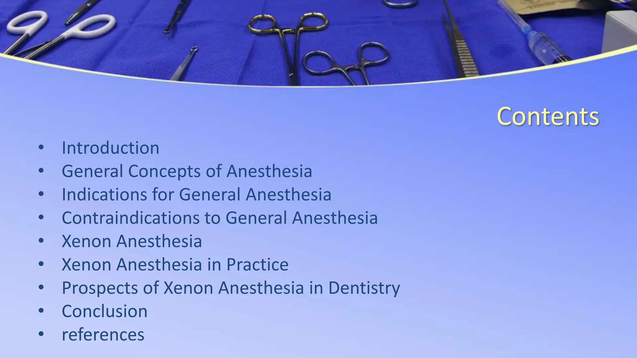 modern methods of general anesthesia by xenon | PPTX