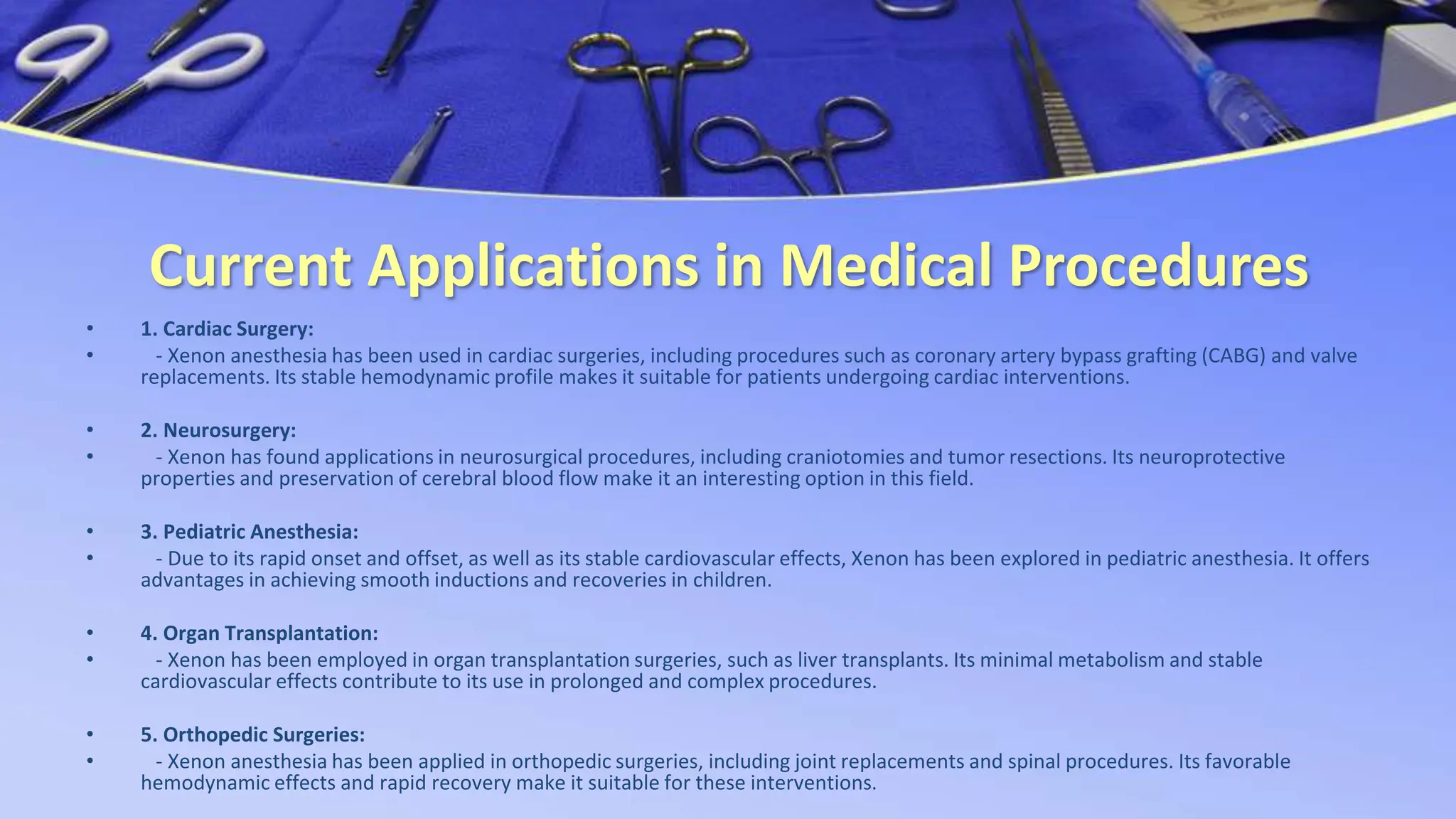 modern methods of general anesthesia by xenon | PPTX