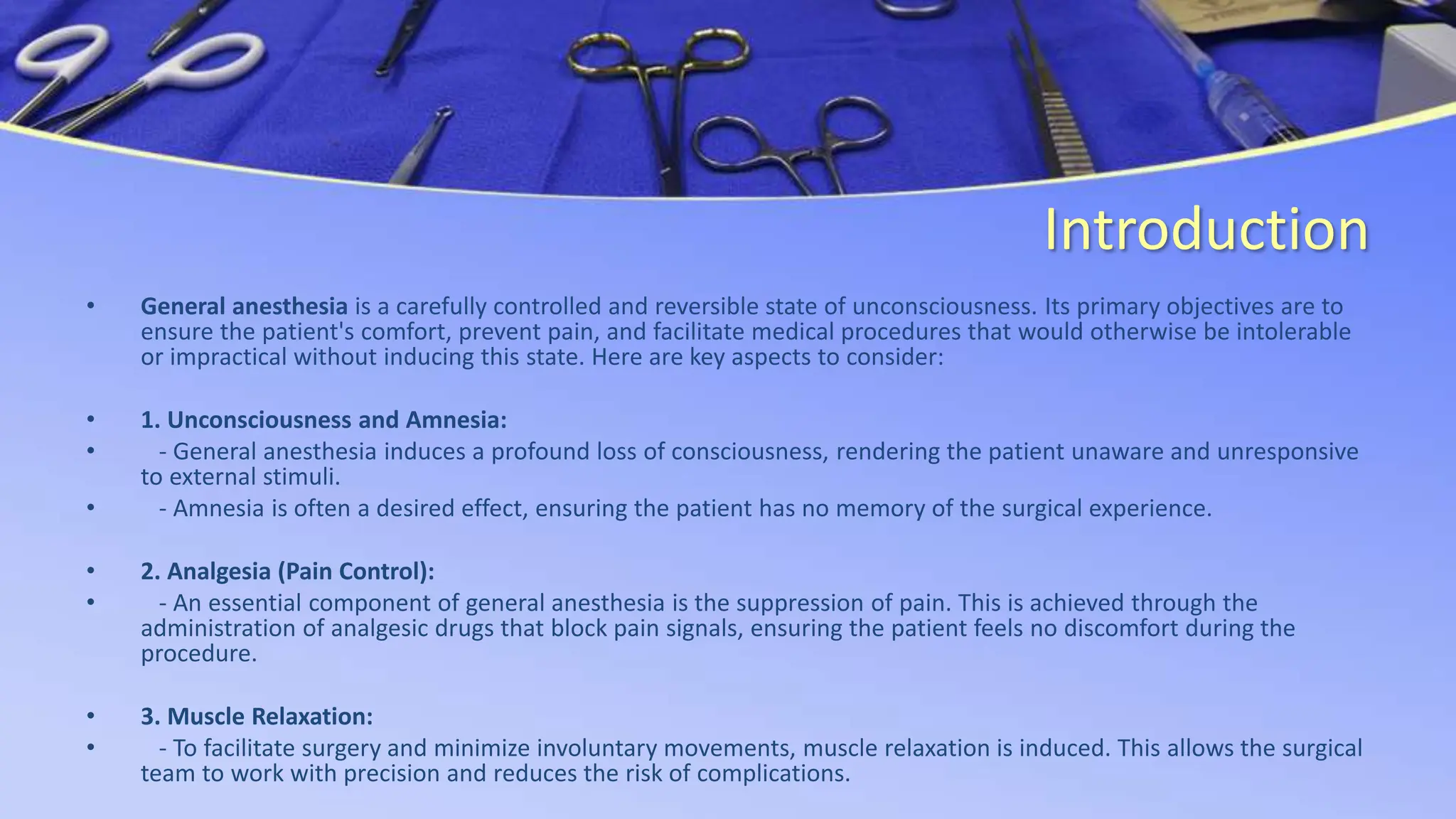 modern methods of general anesthesia by xenon | PPTX