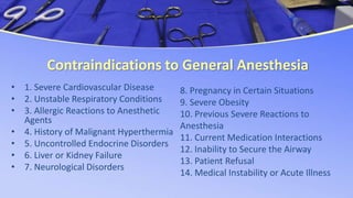 modern methods of general anesthesia by xenon | PPTX