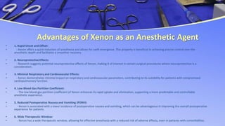 modern methods of general anesthesia by xenon | PPTX