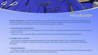 modern methods of general anesthesia by xenon | PPTX