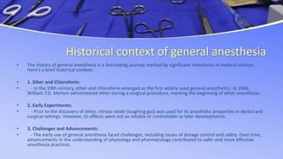 modern methods of general anesthesia by xenon | PPTX