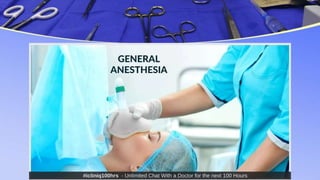 modern methods of general anesthesia by xenon | PPTX