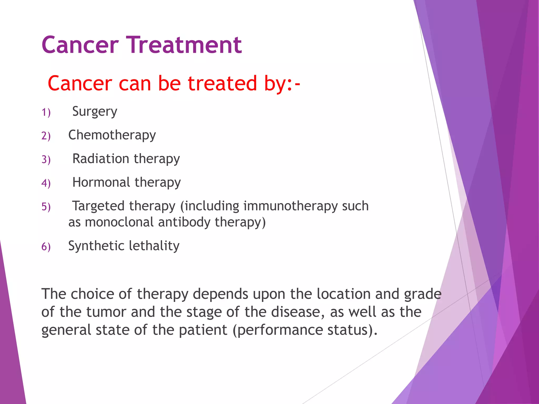 Cancer Treatment | PPTX