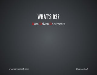 Big Data Introduction to D3 | PDF