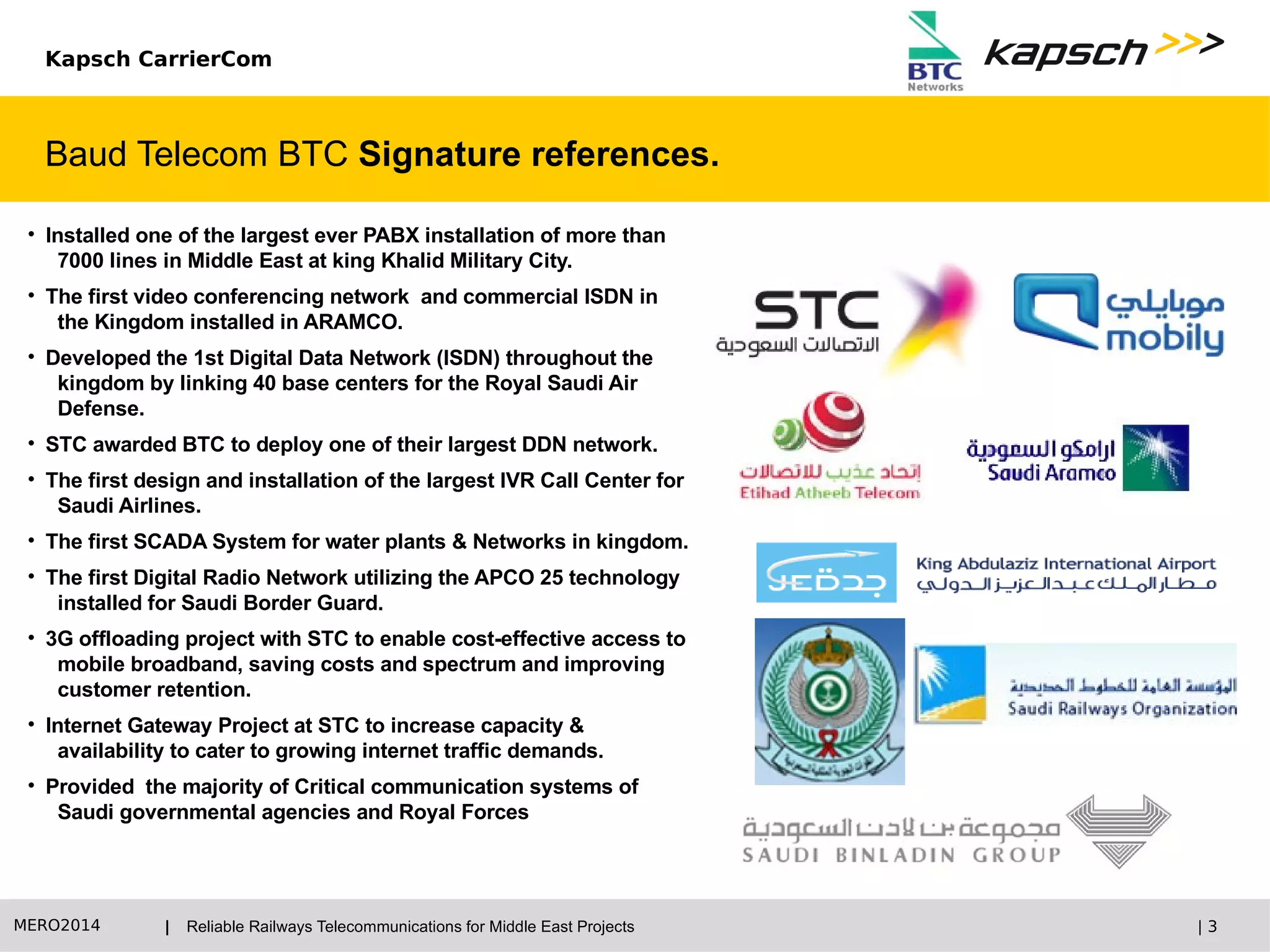 Powering Safe and Reliable Railways telecommunication to support Middle ...