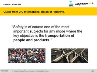 Powering Safe and Reliable Railways telecommunication to support Middle ...