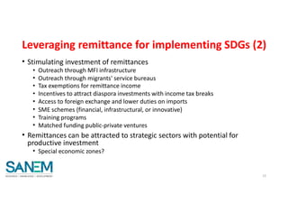 The Role of Remittances in Implementing the SDGs | PDF