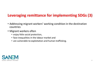 The Role of Remittances in Implementing the SDGs | PDF