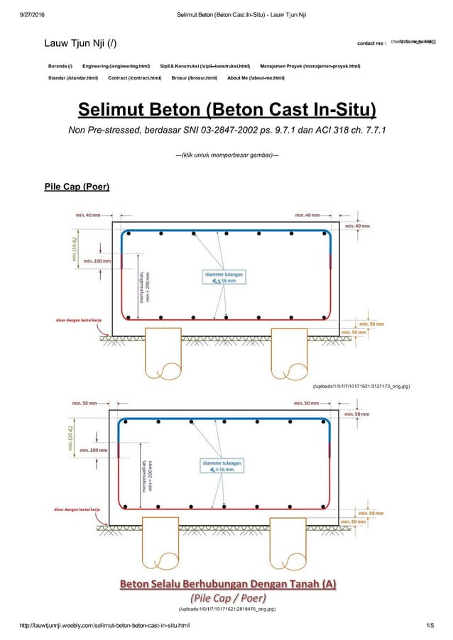 Selimut beton (beton cast in situ) - lauw tjun nji | PDF