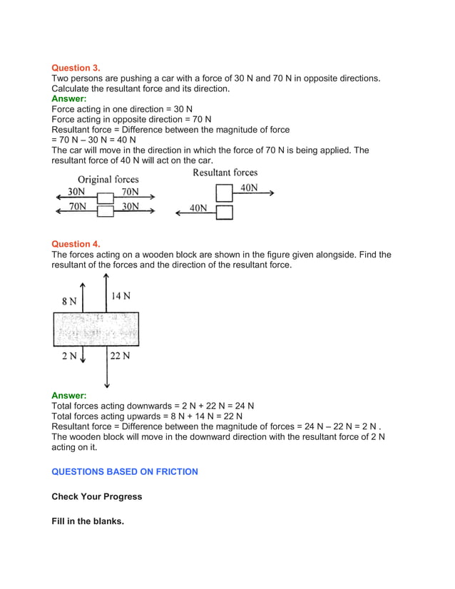 Selina Concise Physics Solutions Class 6 Chapter 3 Force (9).pdf | Physics | Science