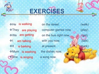 present continuous tense | PPT