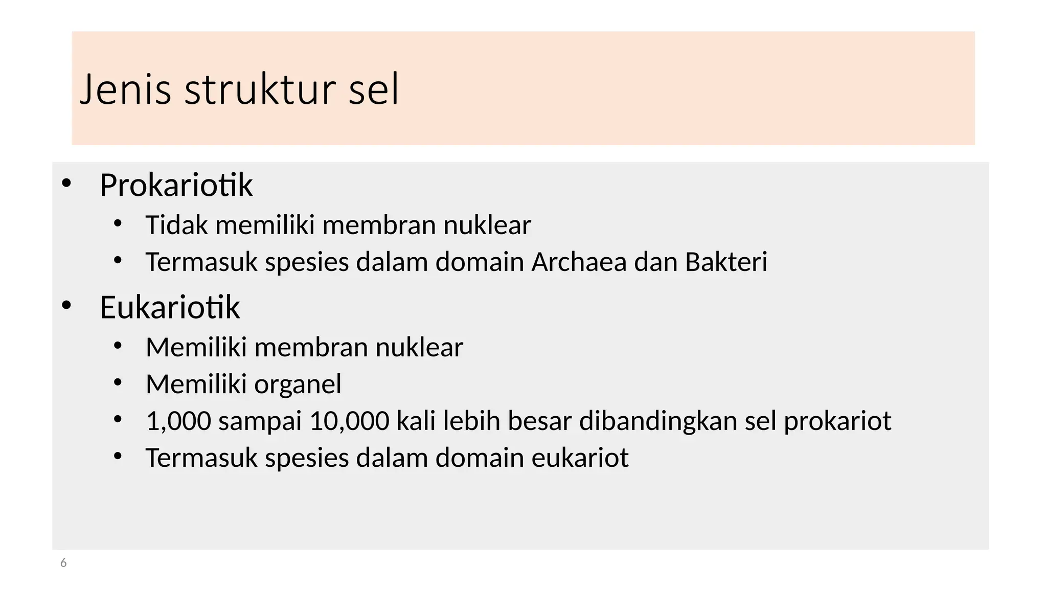 Biologi Sel kelas XI bab 1 prokariotik dan eukariotik | PPTX