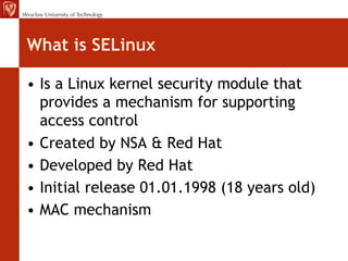 [Wroclaw #3] SELinux 101 | PDF