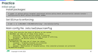 SELinux workshop | PPT