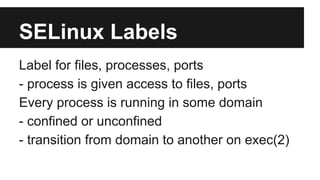 SELinux by Example | PPT