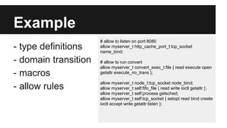 SELinux by Example | PPT