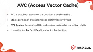 SELinux Troubleshooting in RHEL - RHCSA+.pdf