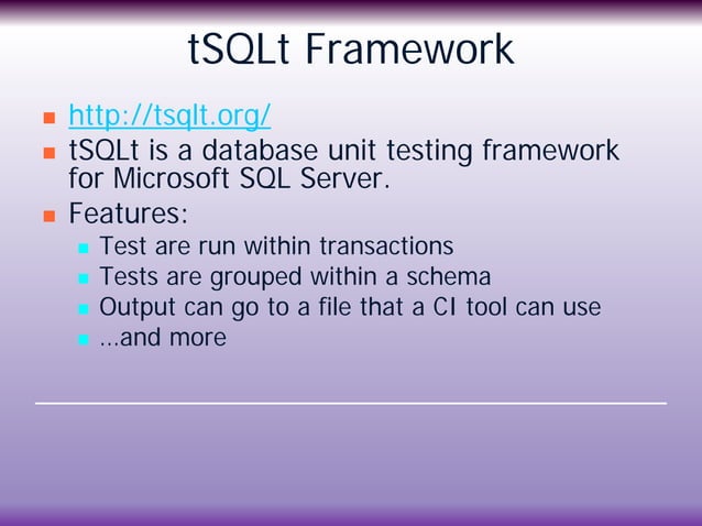 SELJE_Database_Unit_Testing_Slides.pdf | Free Download