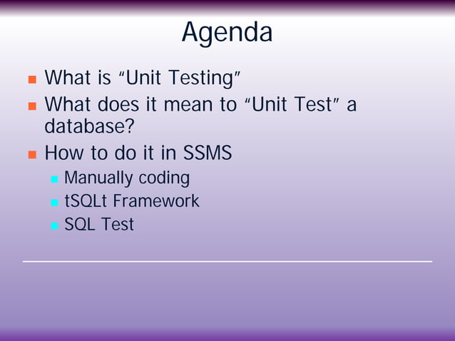 SELJE_Database_Unit_Testing_Slides.pdf | Free Download