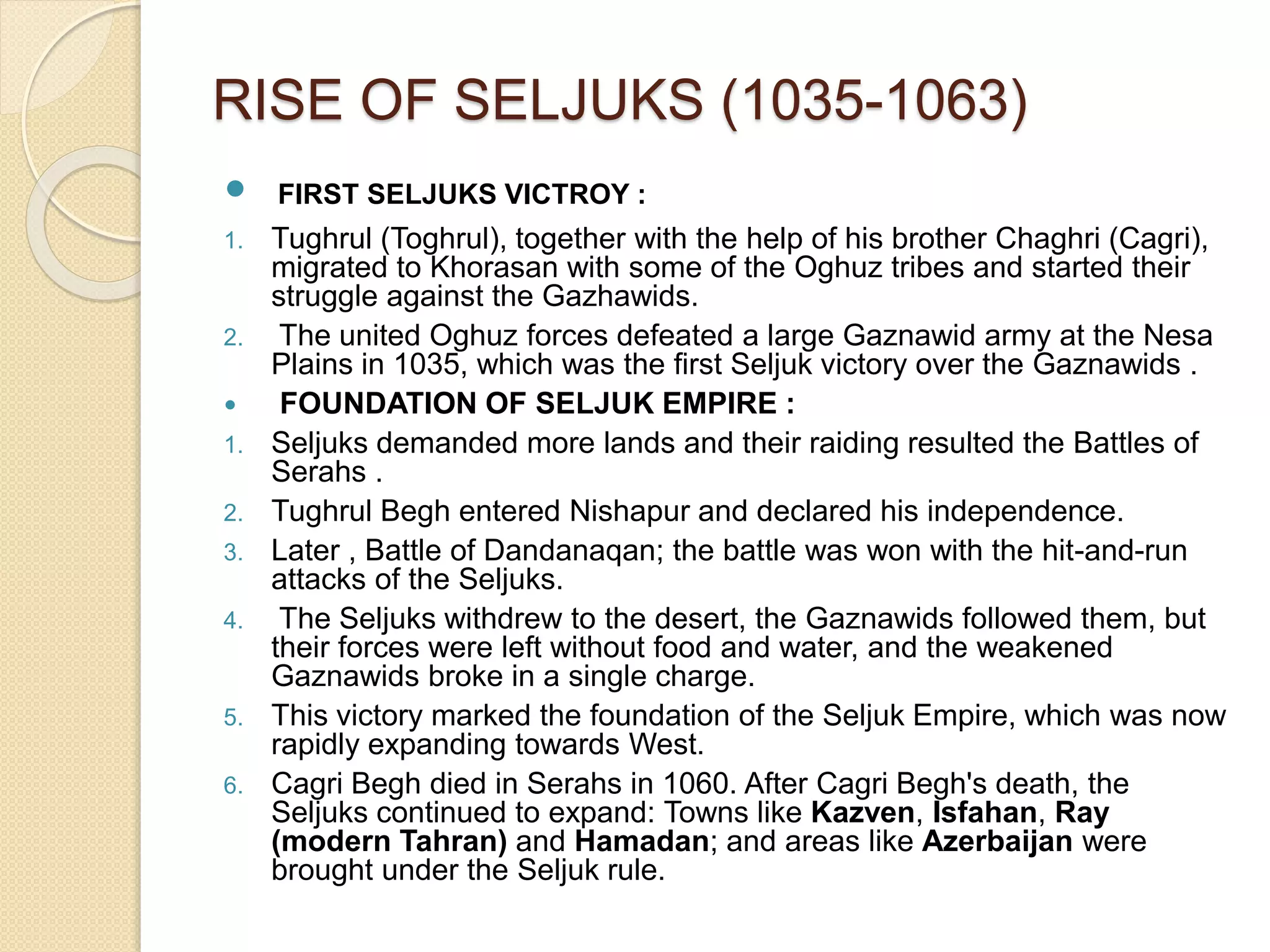 Seljuk architecture ppt | PPTX