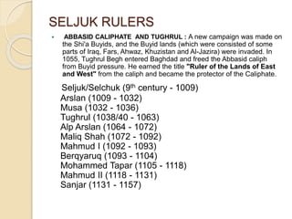 Seljuk architecture ppt | PPTX