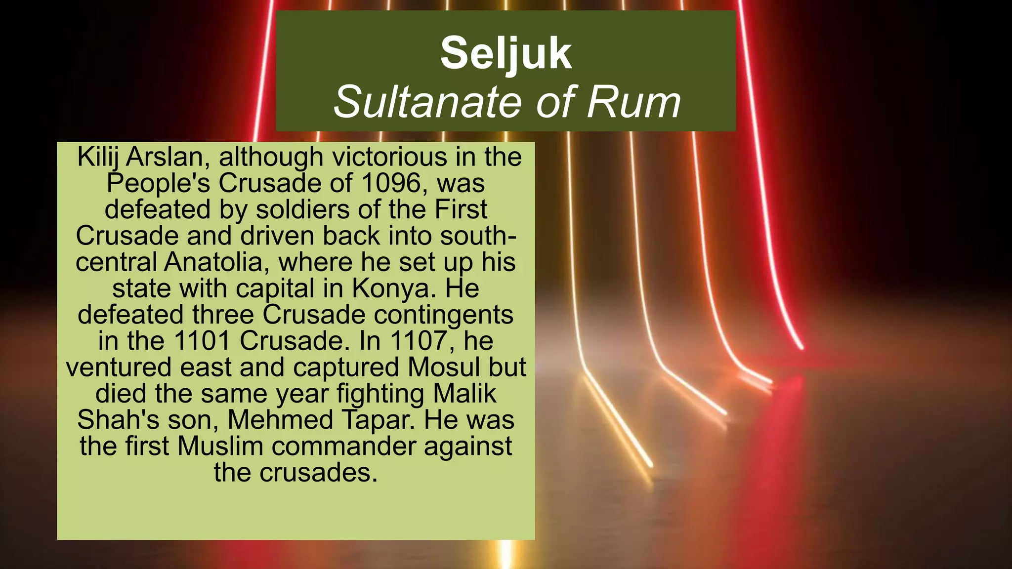 Seljuk Sultanate of Rum | PPTX