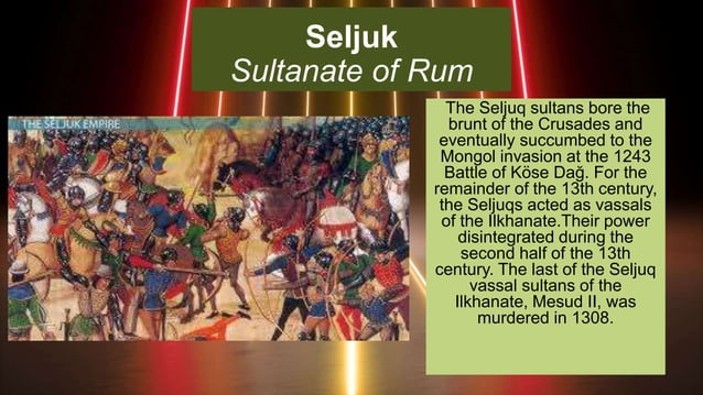 Seljuk Sultanate of Rum | PPTX | Islam | Religion & Spirituality