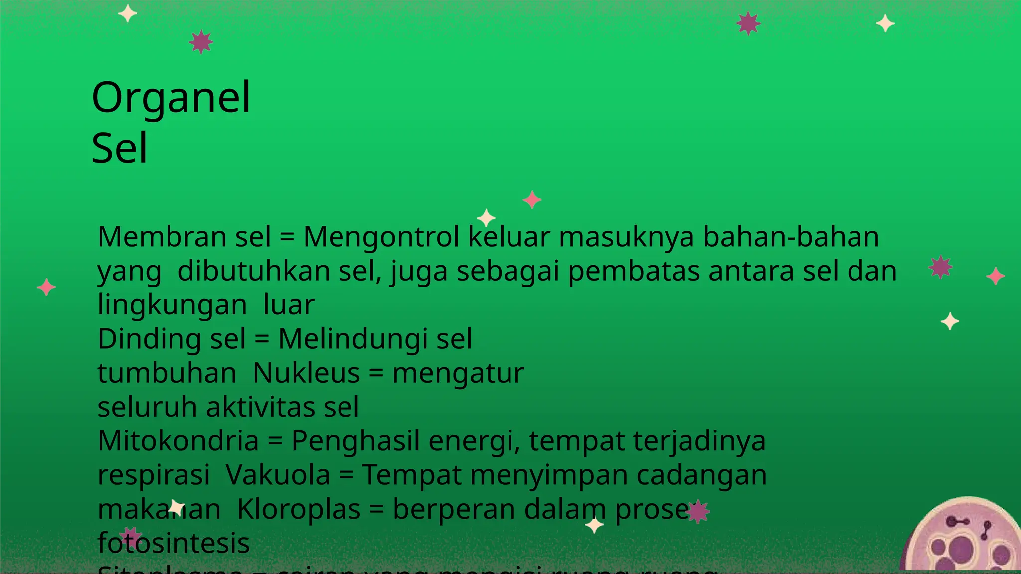 Sel kelas 8.ppt spesialisasi sel kelas 8 semester 1 | PPTX